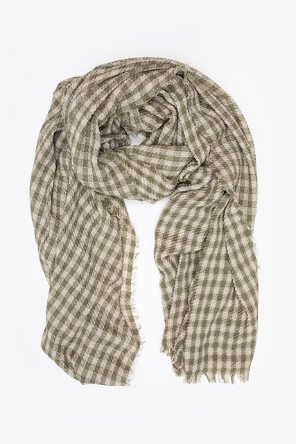 Shepherd’s Check Scarf | Khaki