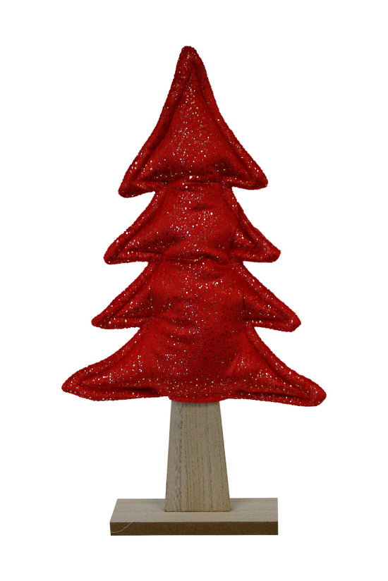 Red Velvet Tree w/Gold Fleck 45cm