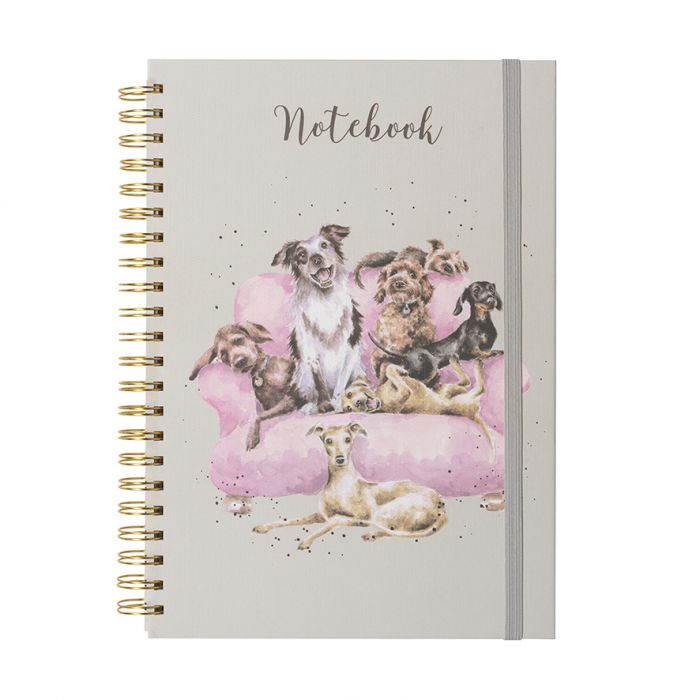 Wrendale 'Movie Night' dog A4 notebook