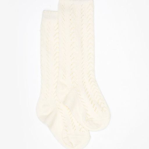 Bambino Open Weave Sock | Milk