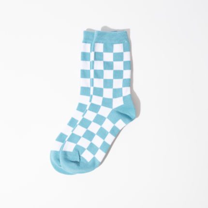 Checker Blue Socks