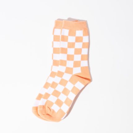 Checker Pink Socks